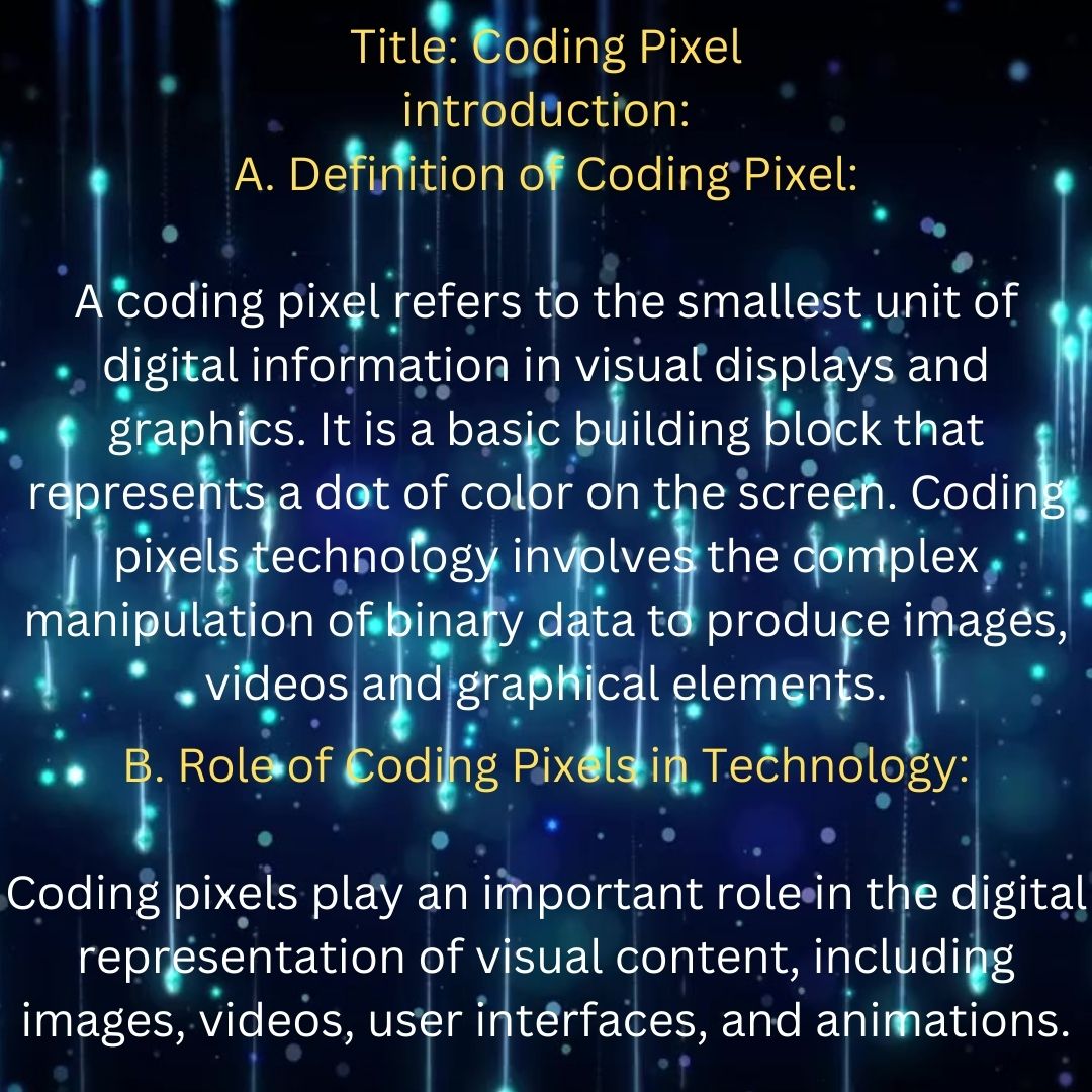 Coding Pixel - moontechnotronics.com